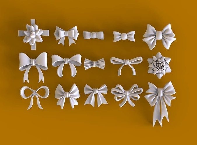 bows for print 3D model 3D printable | CGTrader