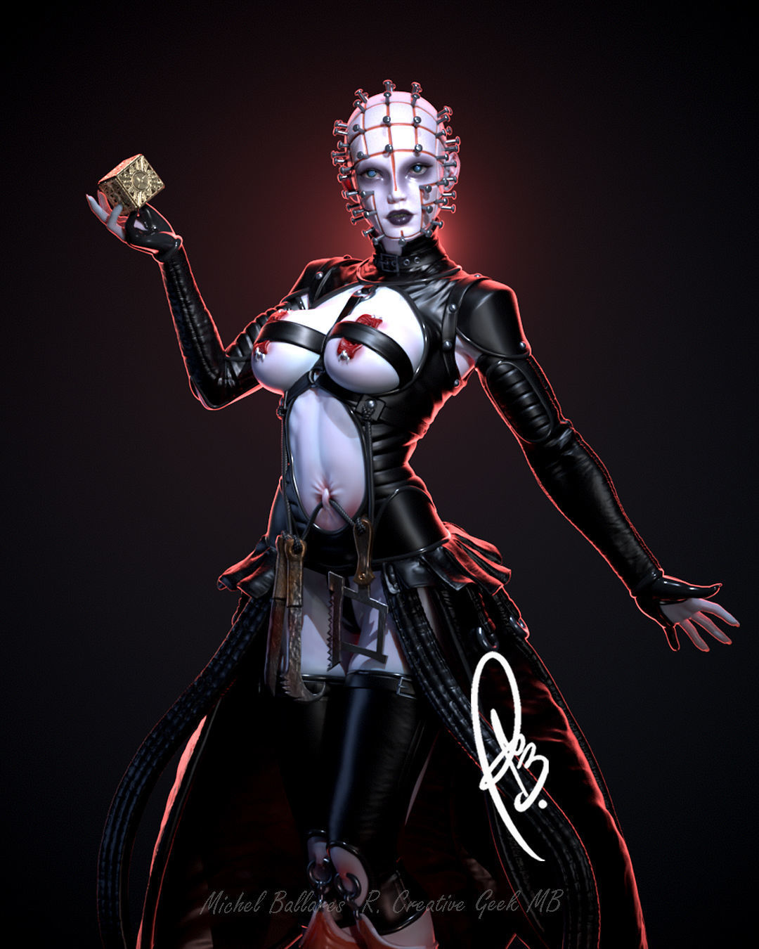FEMALE PINHEAD BY CREATIVE GEEK MB 3D model 3D printable | CGTrader