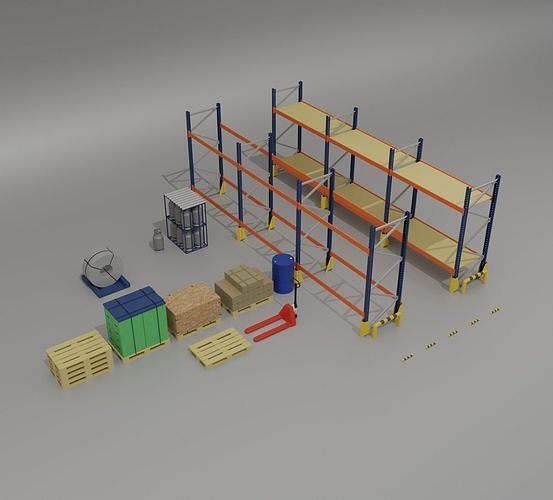 Warehouse asset 3D model | CGTrader