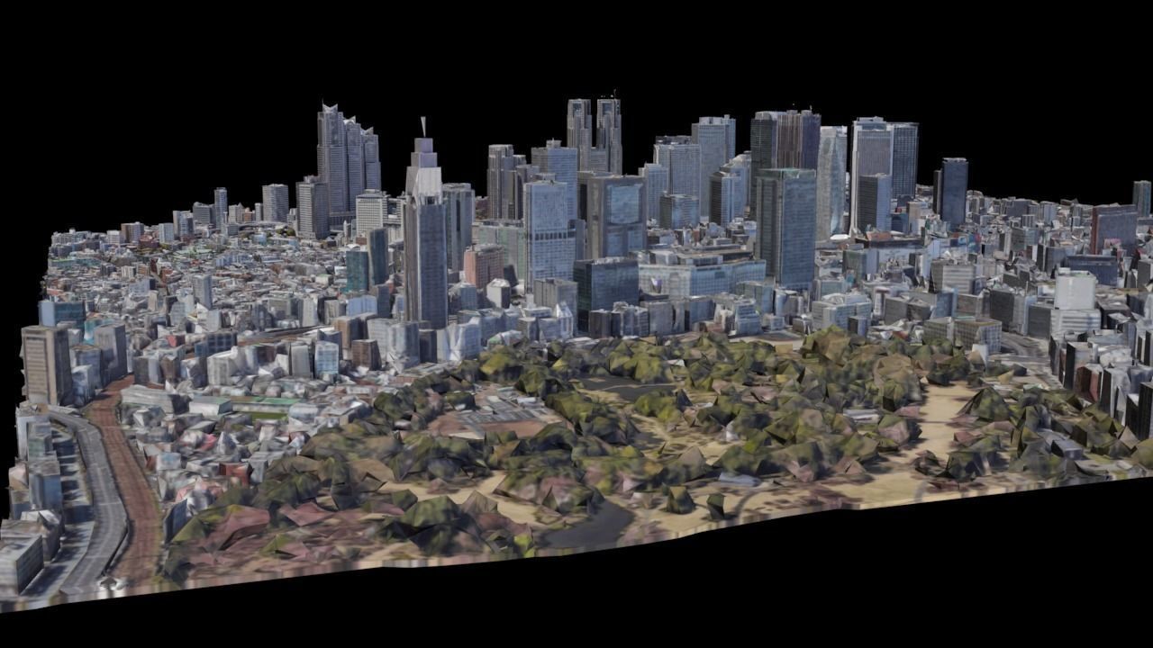 Tokyo City Map 3D model | CGTrader