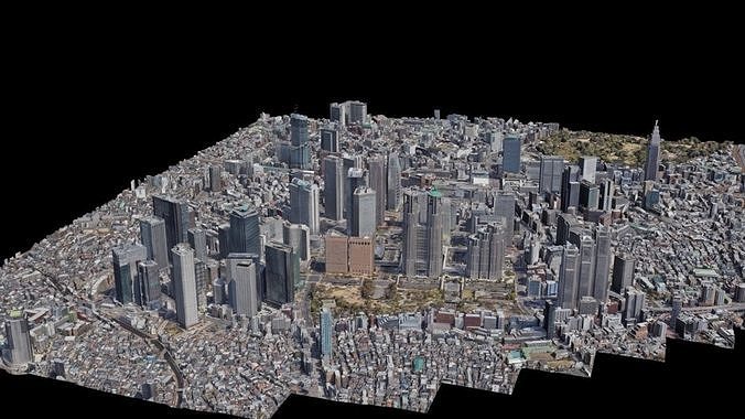 Tokyo City Map 3D model | CGTrader