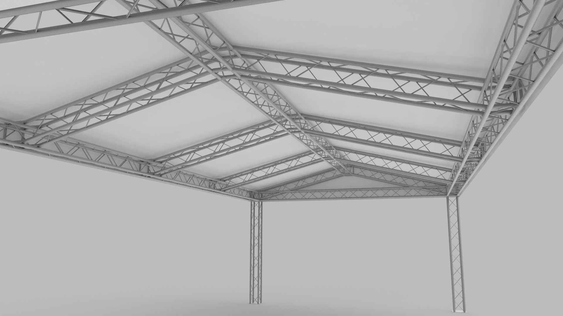 Rectangular Tent 12x6 Meters 3D model | CGTrader