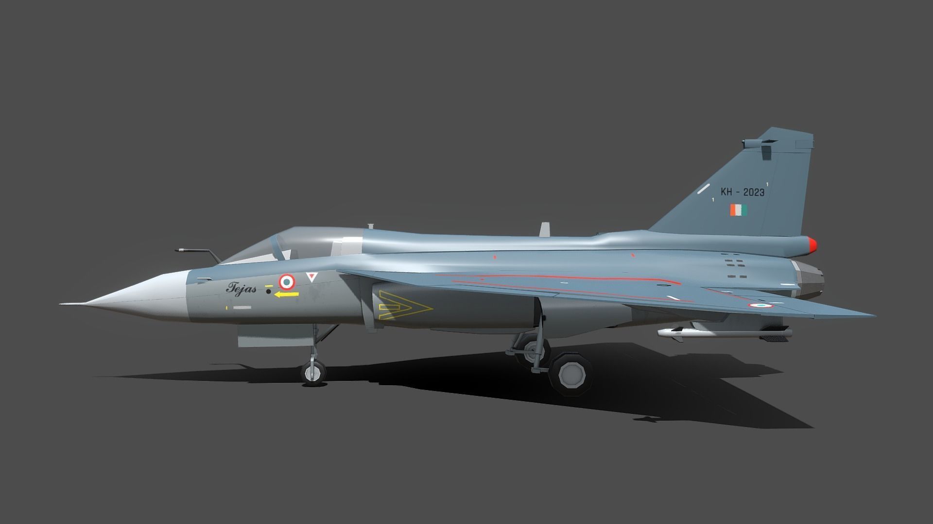 3D model HAL Tejas VR / AR / low-poly | CGTrader