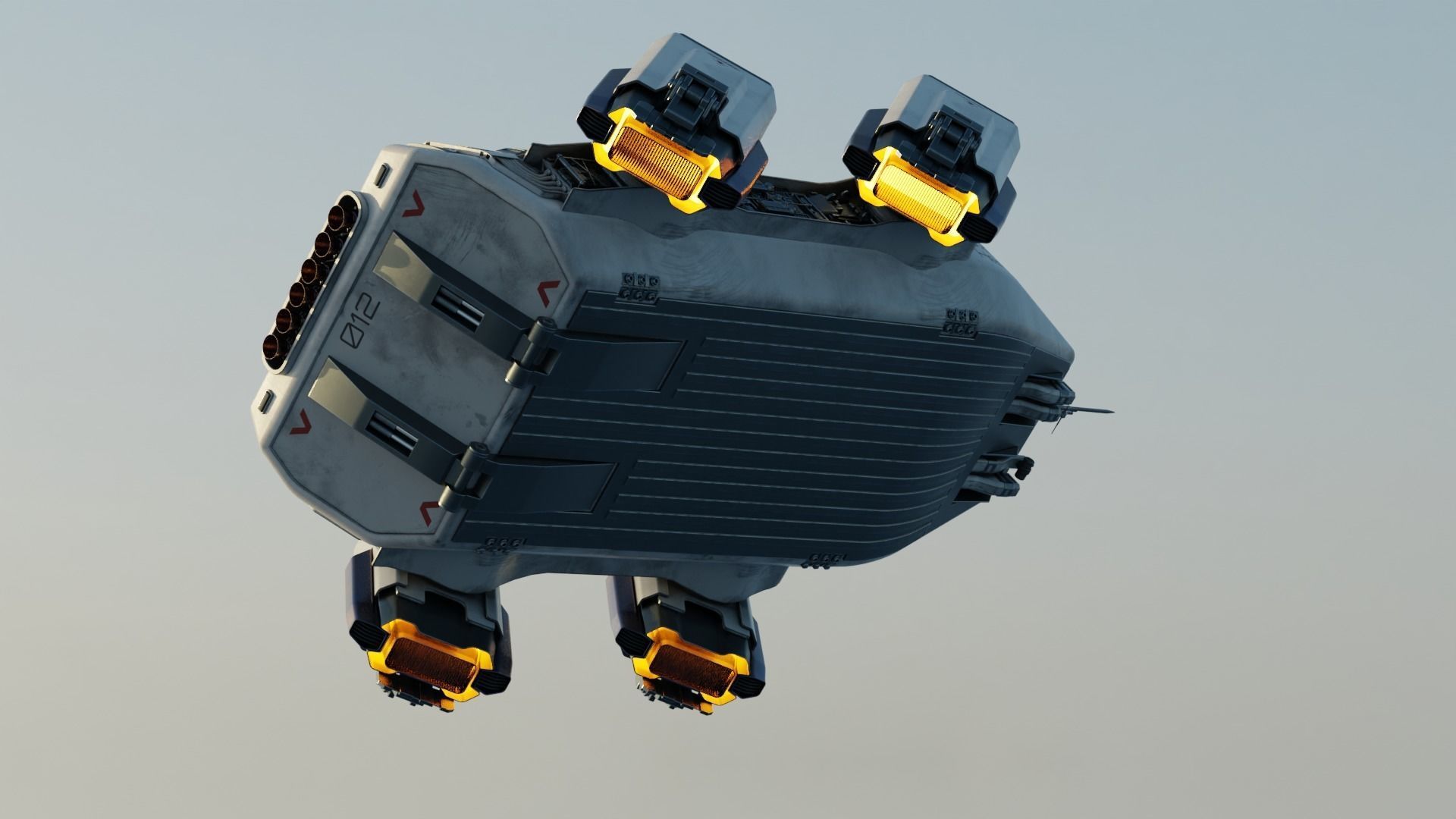 Pbr-The Mars Lander Hercules 3D model animated rigged | CGTrader