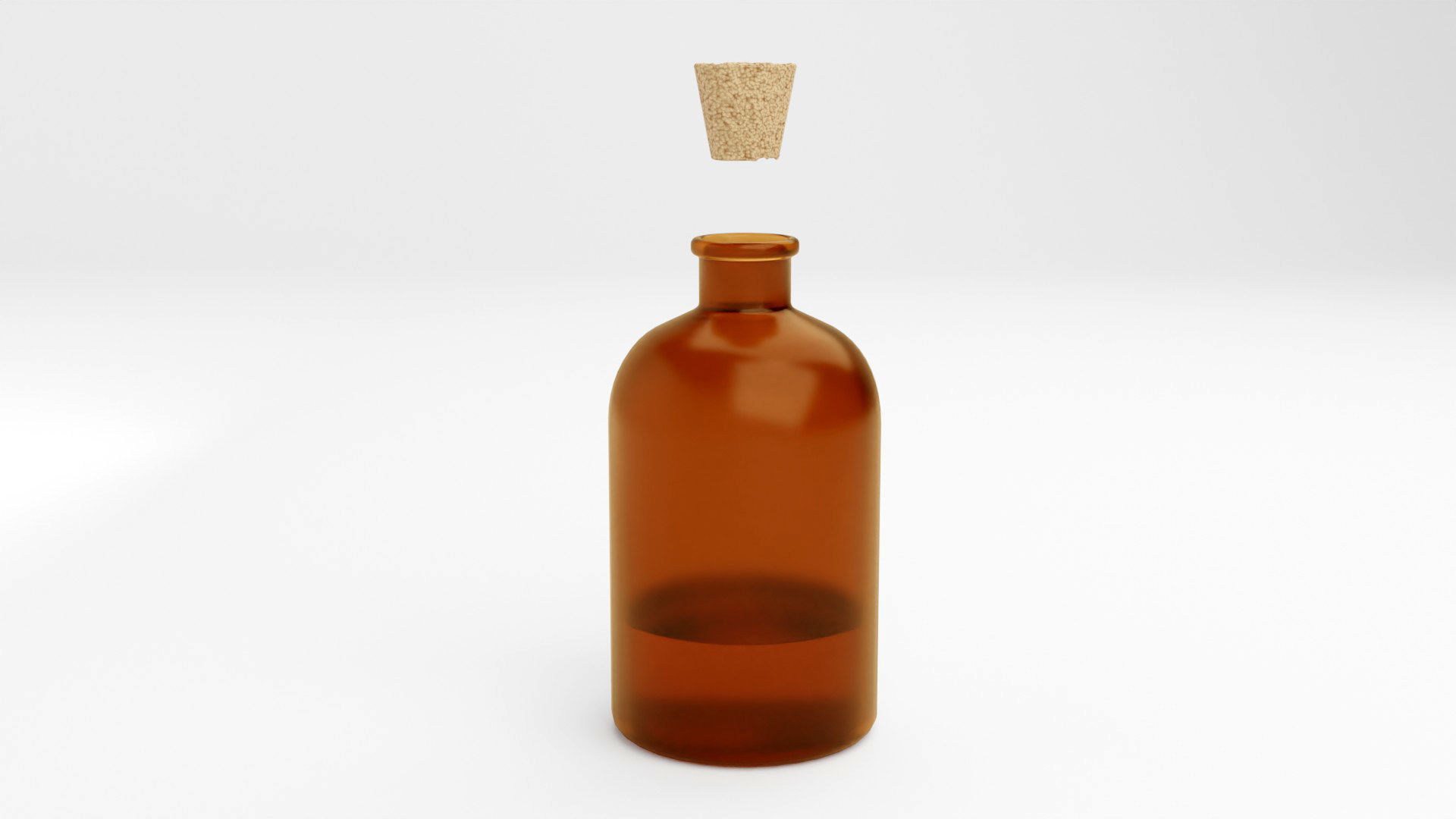 3D model Medical Lab Chemical Bottle Realistic low poly 3D model VR ...