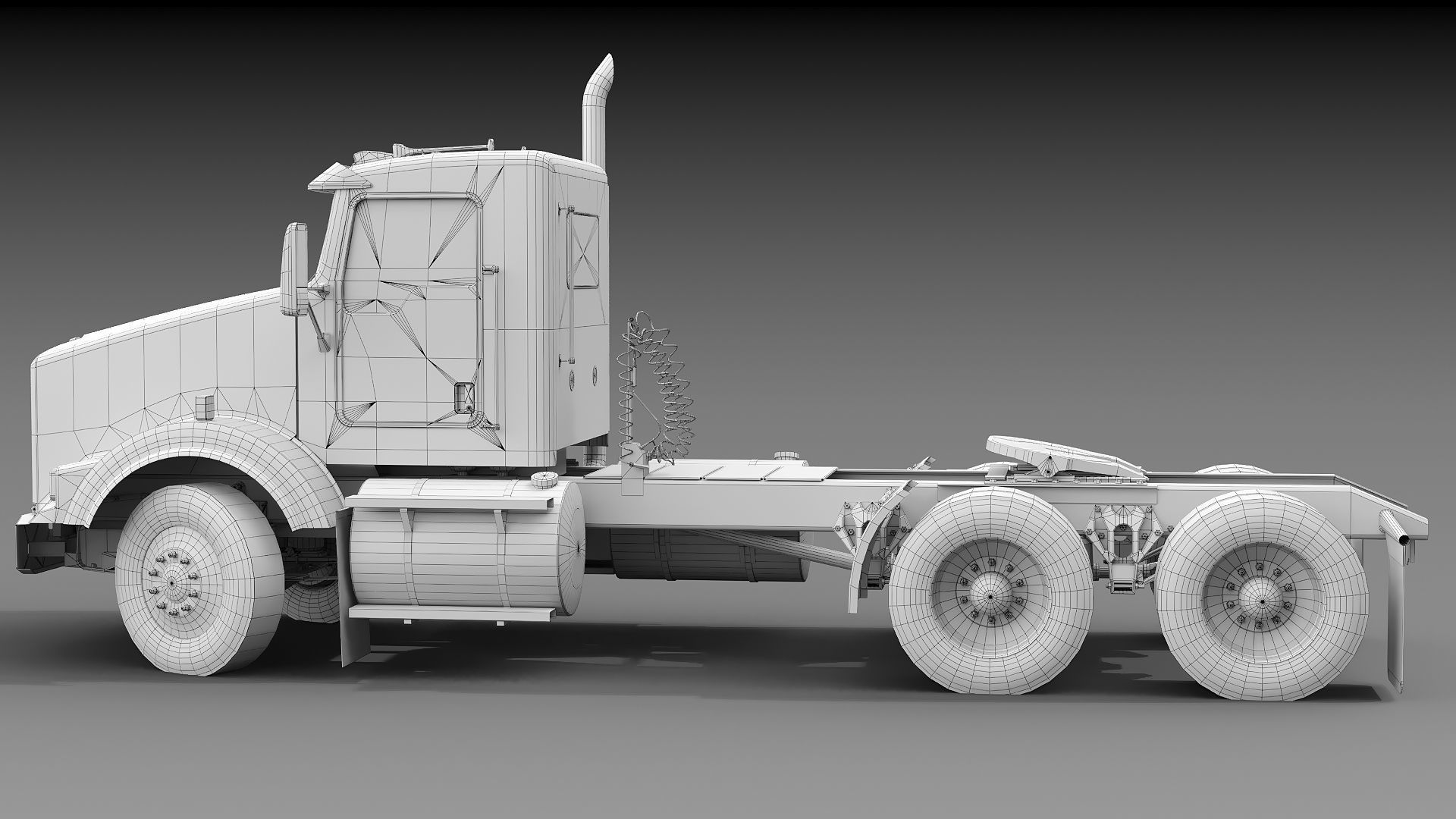 3D model Kenworth T800 Semi Truck VR / AR / low-poly | CGTrader