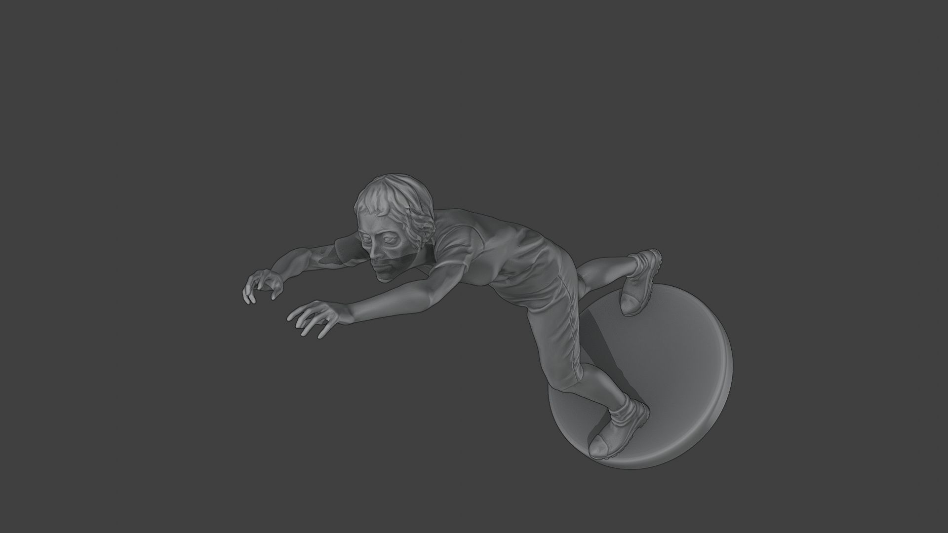 Casual Female Zombie CZ4 0002 3D model 3D printable | CGTrader