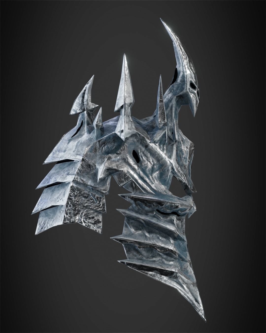 World of Warcraft Lich King Helmet for Cosplay 3D model 3D printable ...