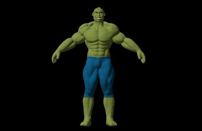 The Hulk Character giant body 3D model | CGTrader