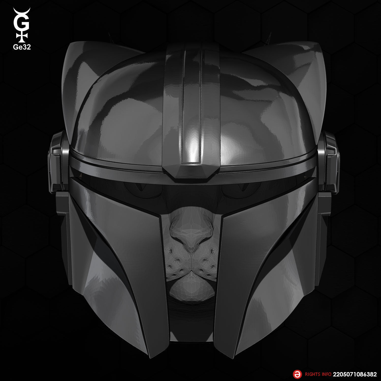 MANDO CAT - HELMET 3D model 3D printable | CGTrader