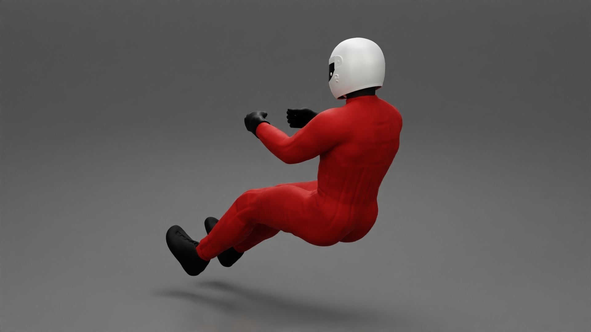 Racing driver in the car 3D model 3D printable | CGTrader