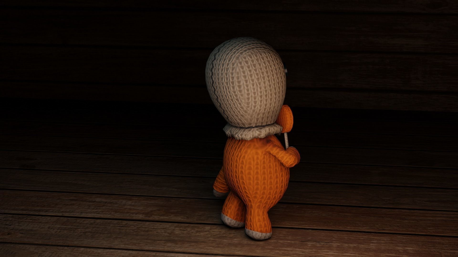 3D model Burlap knitted doll VR / AR / low-poly | CGTrader
