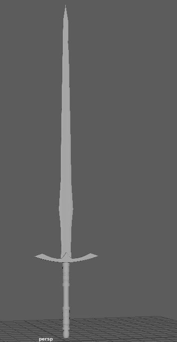 Generic Low Poly Sword 3D model | CGTrader
