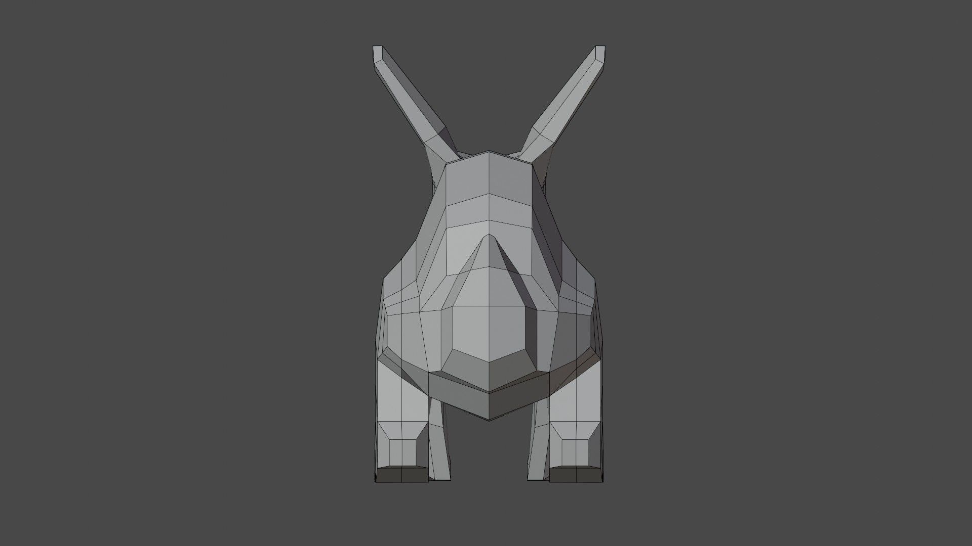 3D model The Rabbit Low Poly VR / AR / low-poly | CGTrader