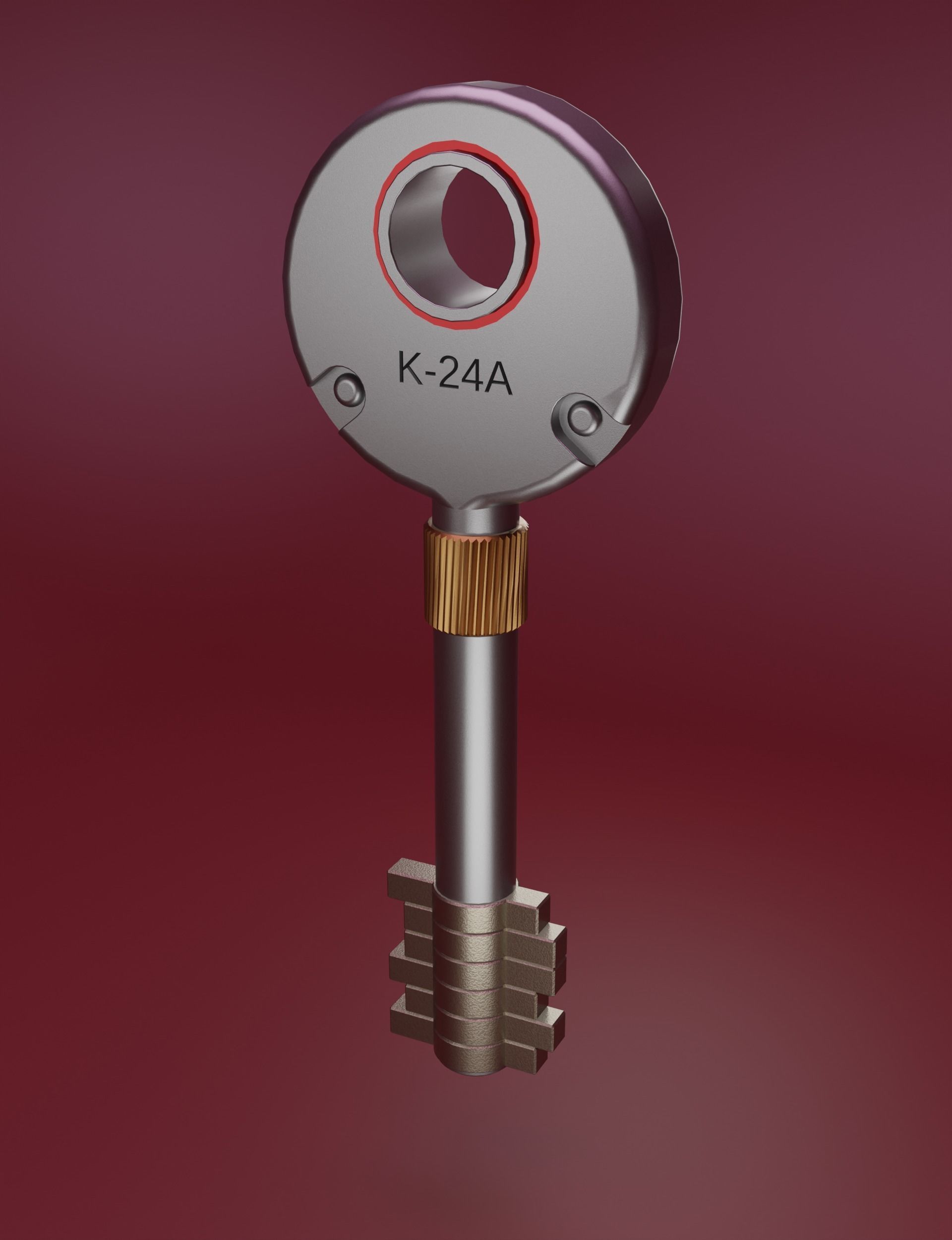 Atomic Heart Mechanical Key free 3D model 3D printable | CGTrader