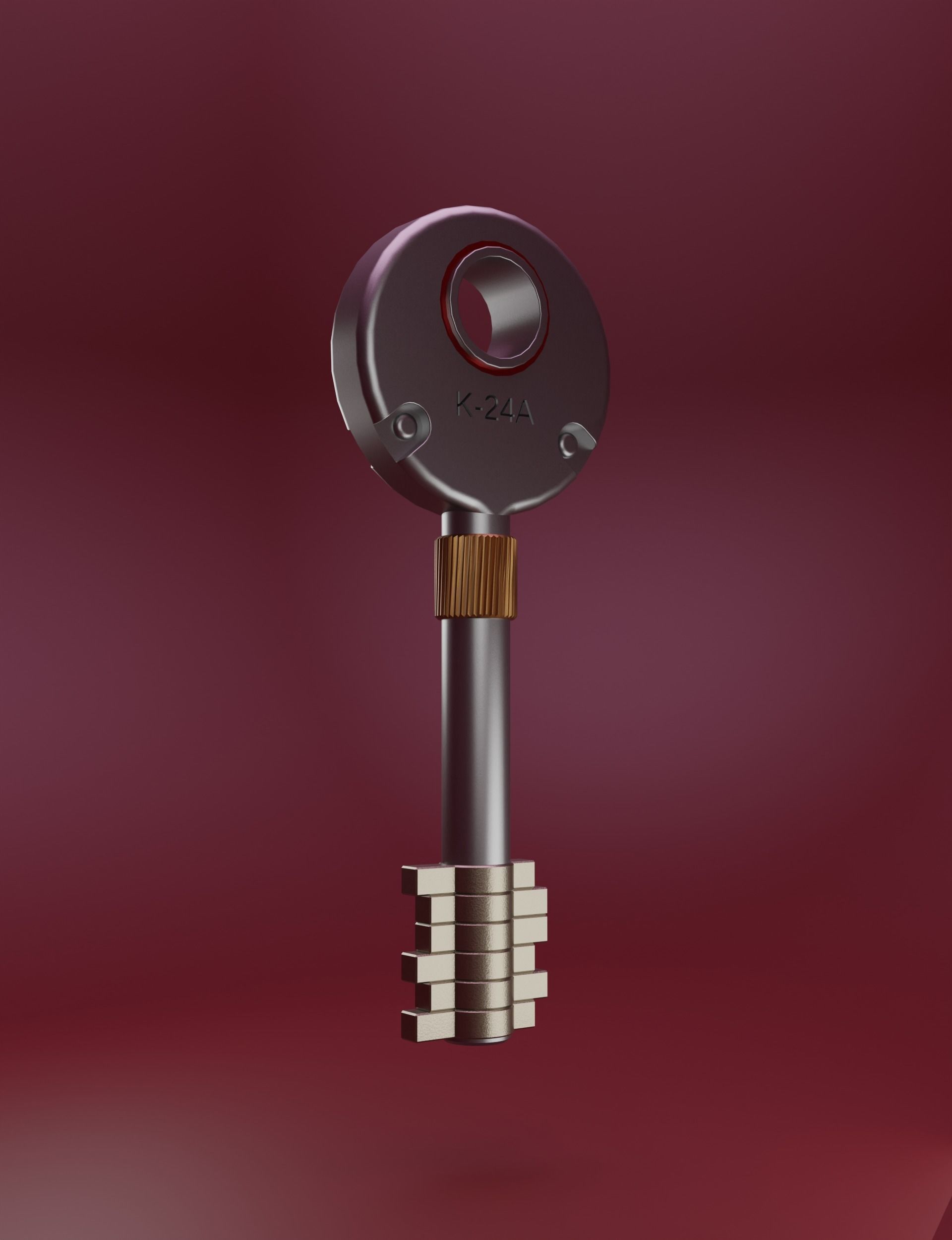 Atomic Heart Mechanical Key free 3D model 3D printable | CGTrader