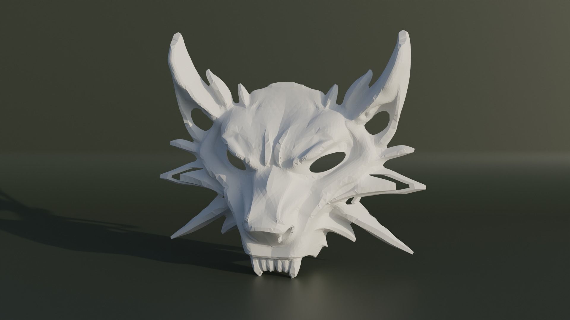 Witcher Wolf Costume Face Mask 3D model 3D printable | CGTrader