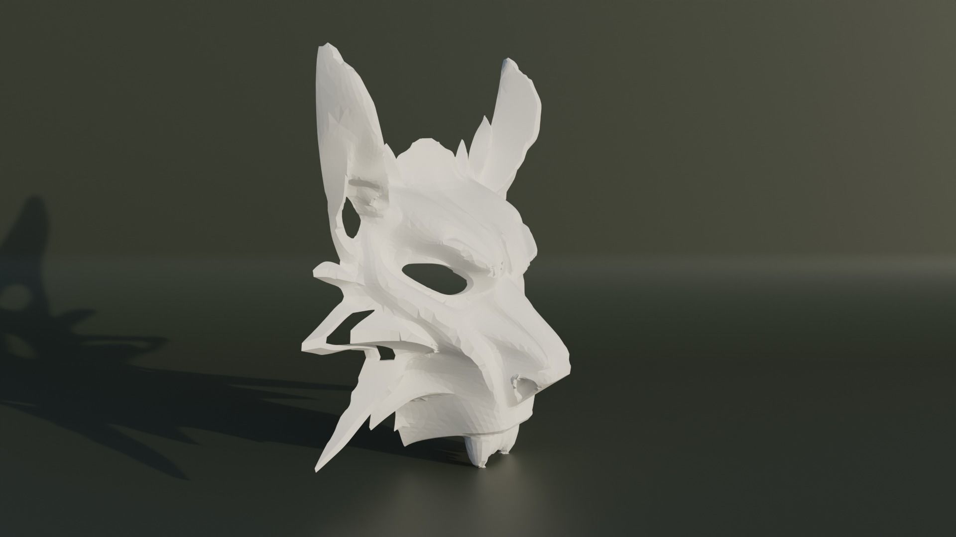 Witcher Wolf Costume Face Mask 3D model 3D printable | CGTrader