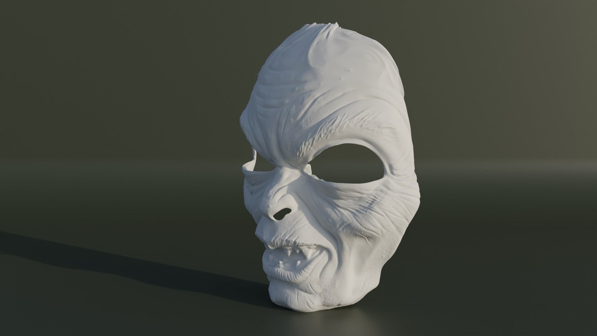 Gollum The Lord of the Rings Mask - Costume Mask 3D model 3D printable ...