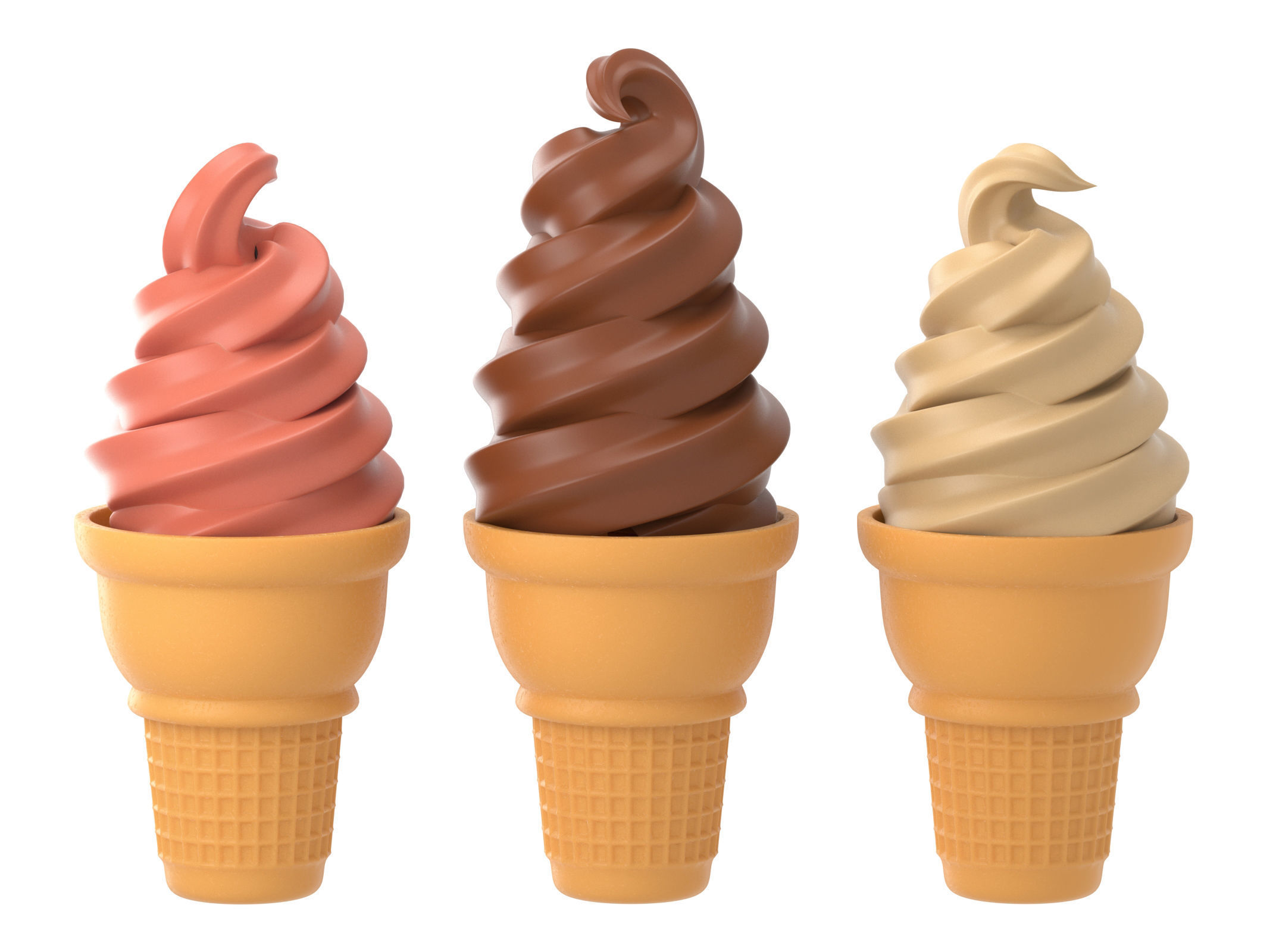 Ice Cream Set 3D model | CGTrader
