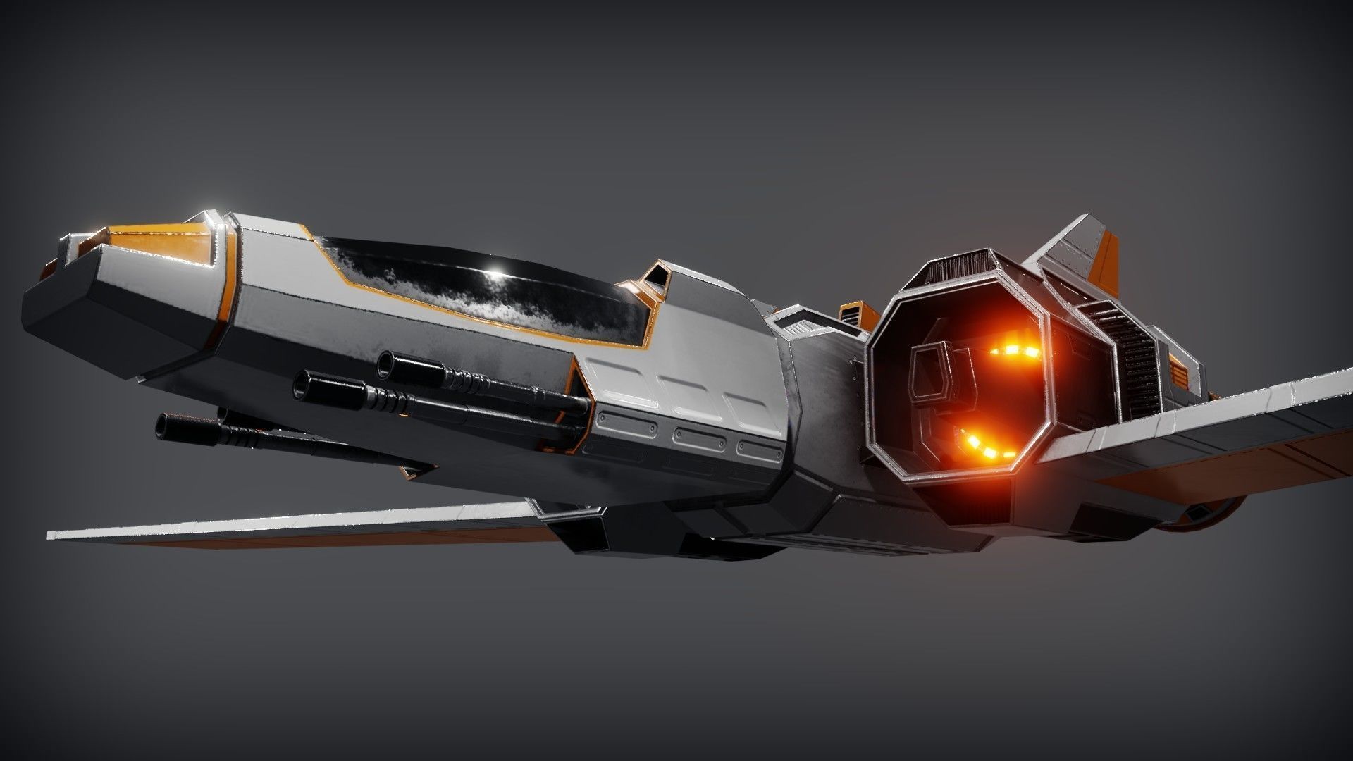 SpaceShip free VR / AR / low-poly 3D model | CGTrader