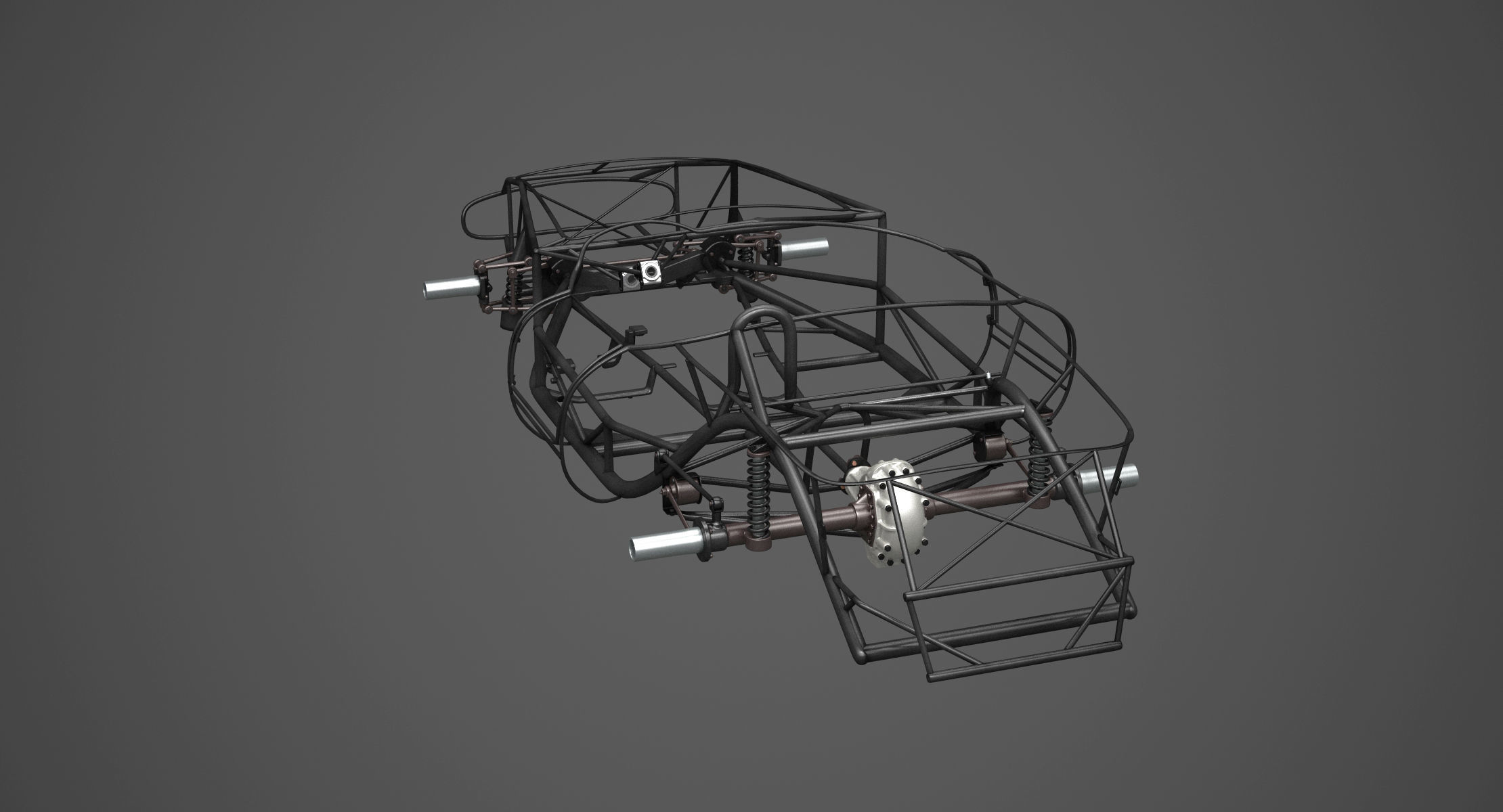 3D model Chassis Frame - Ferrari 250 TR - Testa Rossa VR / AR / low ...