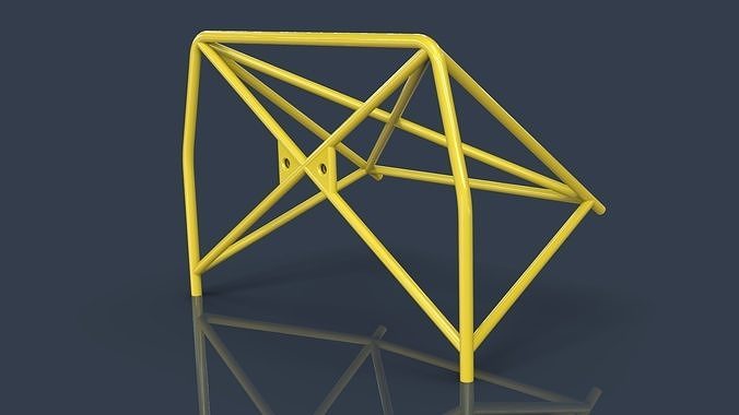 Roll cage V3 -half cage 3D model | CGTrader