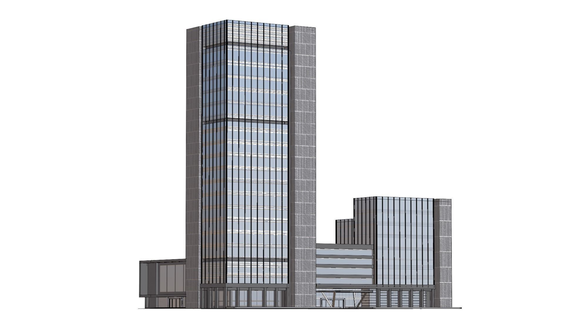 3D model skyscraper tall building VR / AR / low-poly | CGTrader