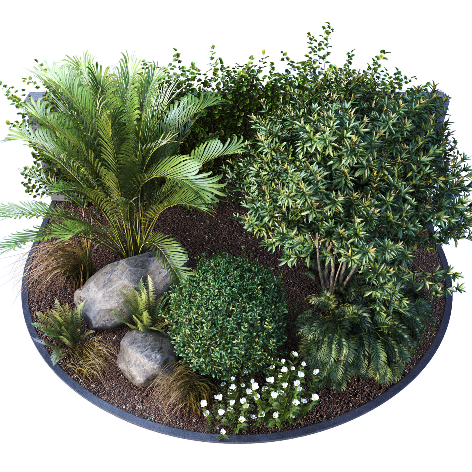 Group of outdoor Trees- Plants 3D model | CGTrader