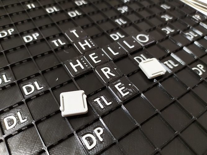 Travel Scrabble 3D model 3D printable | CGTrader