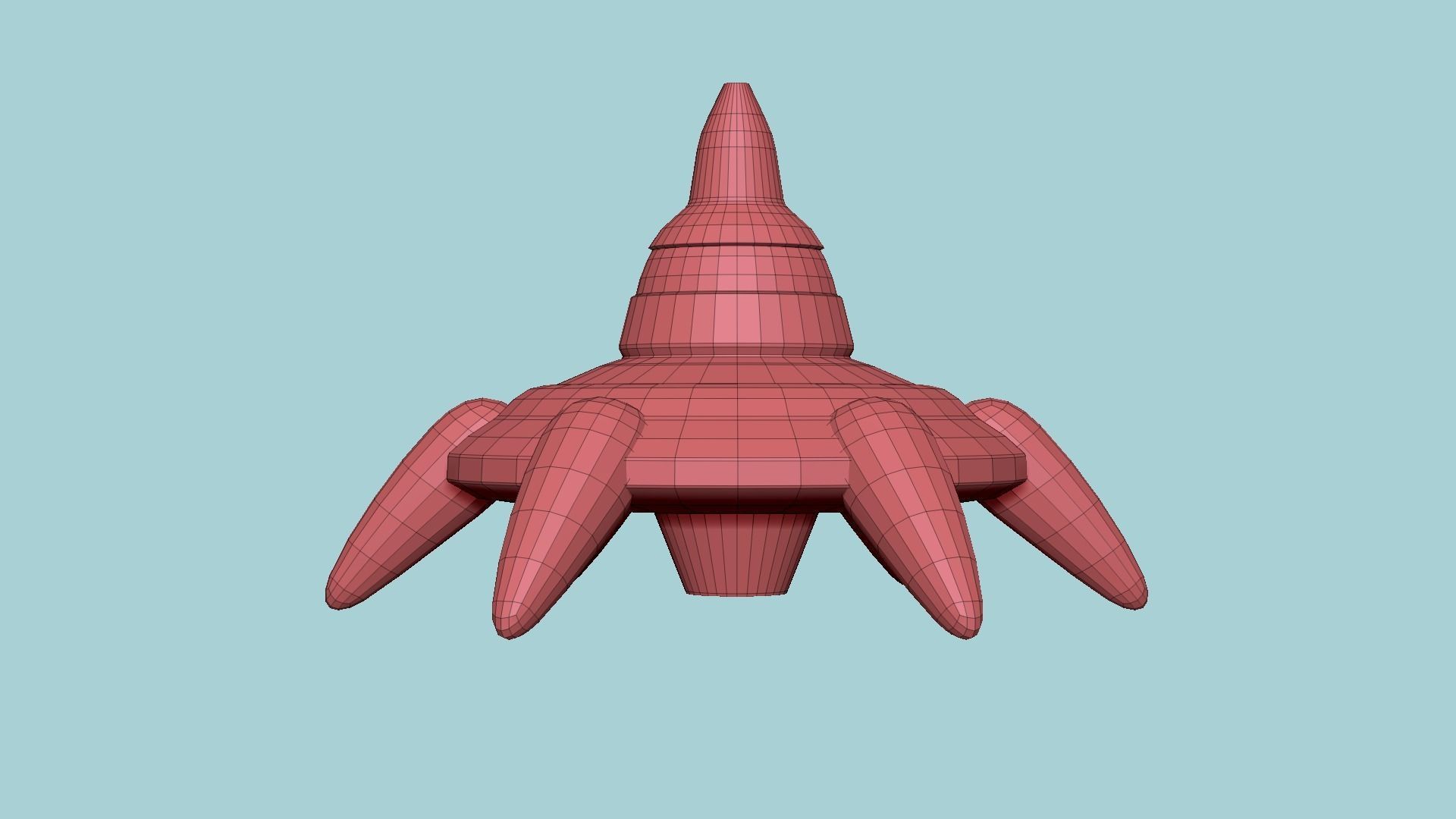 3D model Alien Spaceship UFO G02 Aluminum - Sci Fi Spacecraft Design VR ...