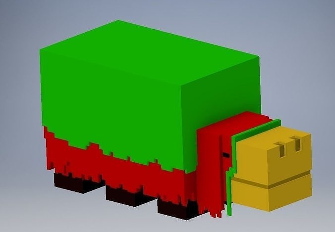 Minecraft Sniffer Standing 3D model 3D printable | CGTrader
