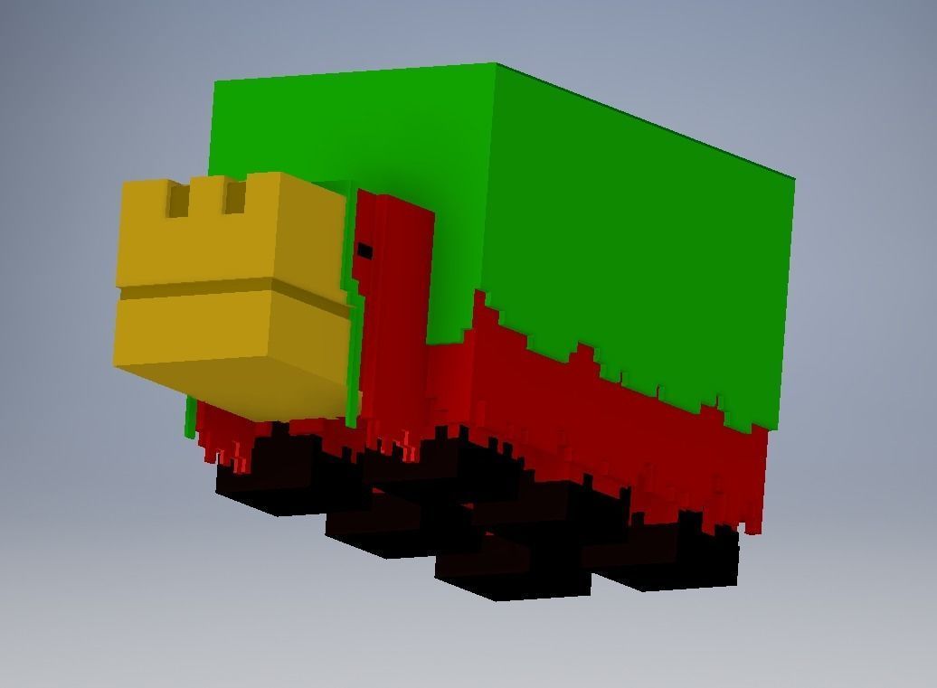 Minecraft Sniffer Standing 3D model 3D printable | CGTrader