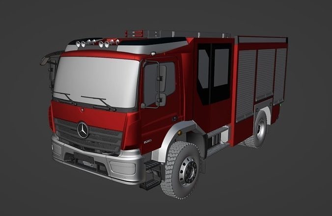 Mercedes Benz Atego 1530 - HLF - Ziegler 3D model | CGTrader