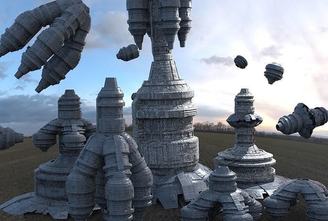 Planet Power Shard Base Kit bash 1 3D model | CGTrader