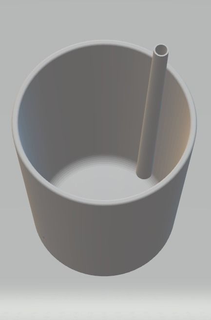 Cup with blunt straw 3D model 3D printable | CGTrader