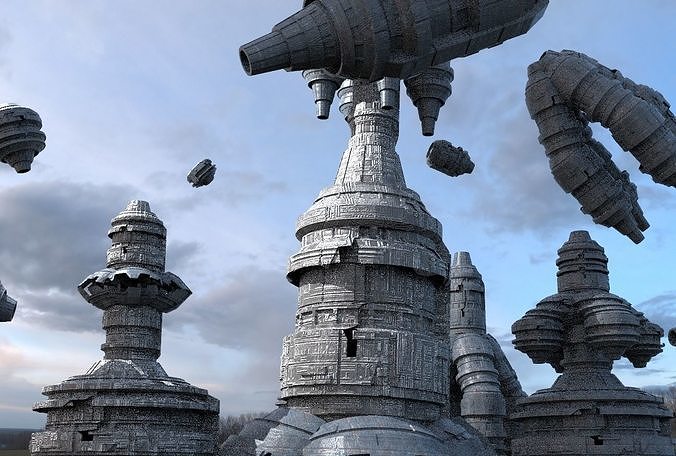 Planet Power Shard Base Kit bash 2 3D model | CGTrader