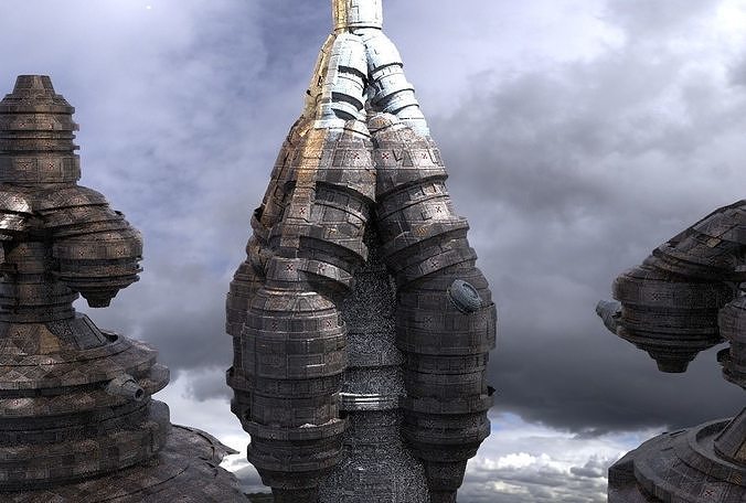 3D model Planet Power Shard Base Kit bash 3 VR / AR / low-poly | CGTrader