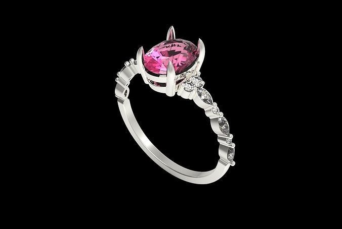 Solitaire RG MSR 014 3D model 3D printable | CGTrader