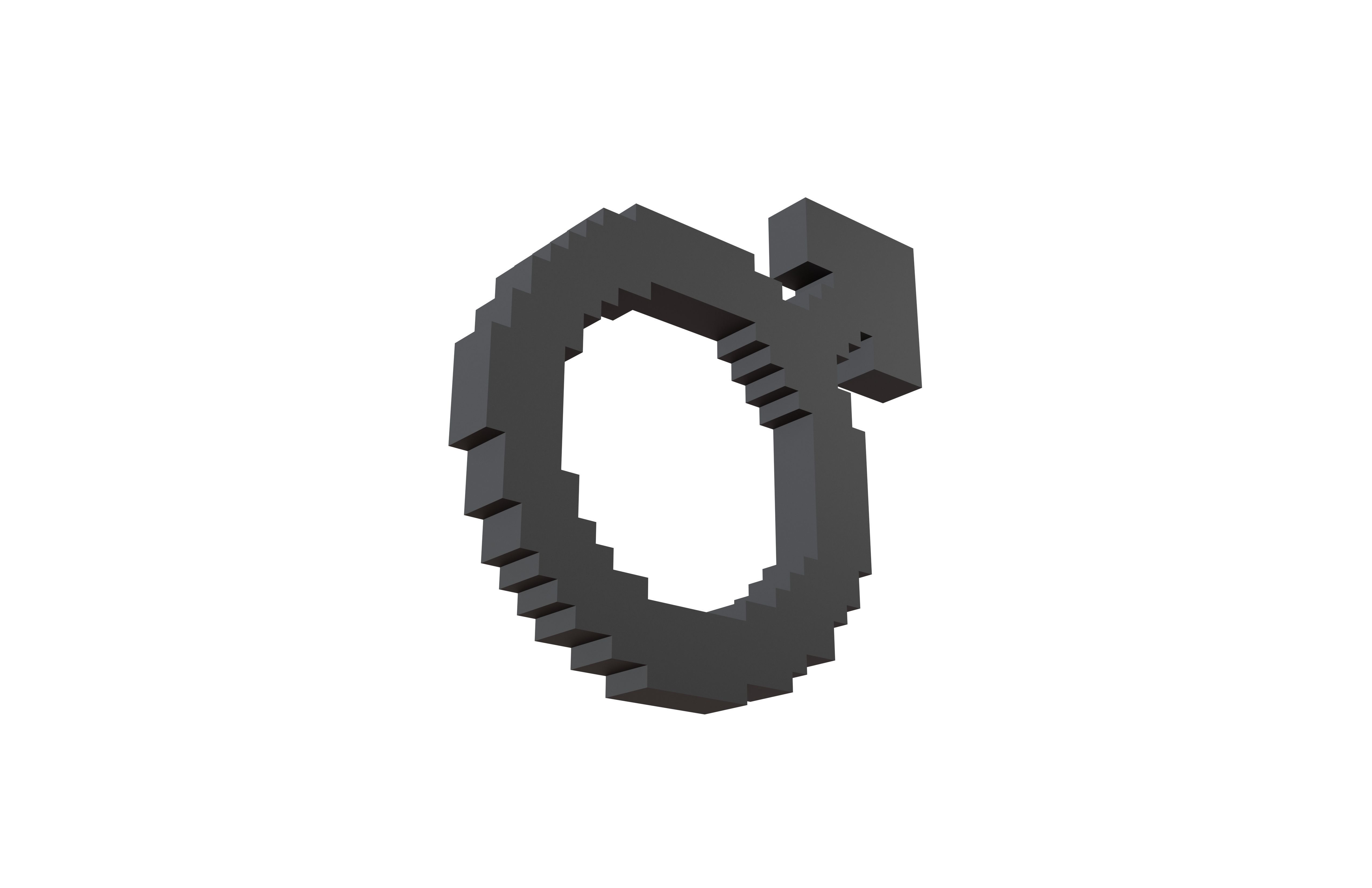 3D model Voxel Gender Symbol v2 001 VR / AR / low-poly | CGTrader