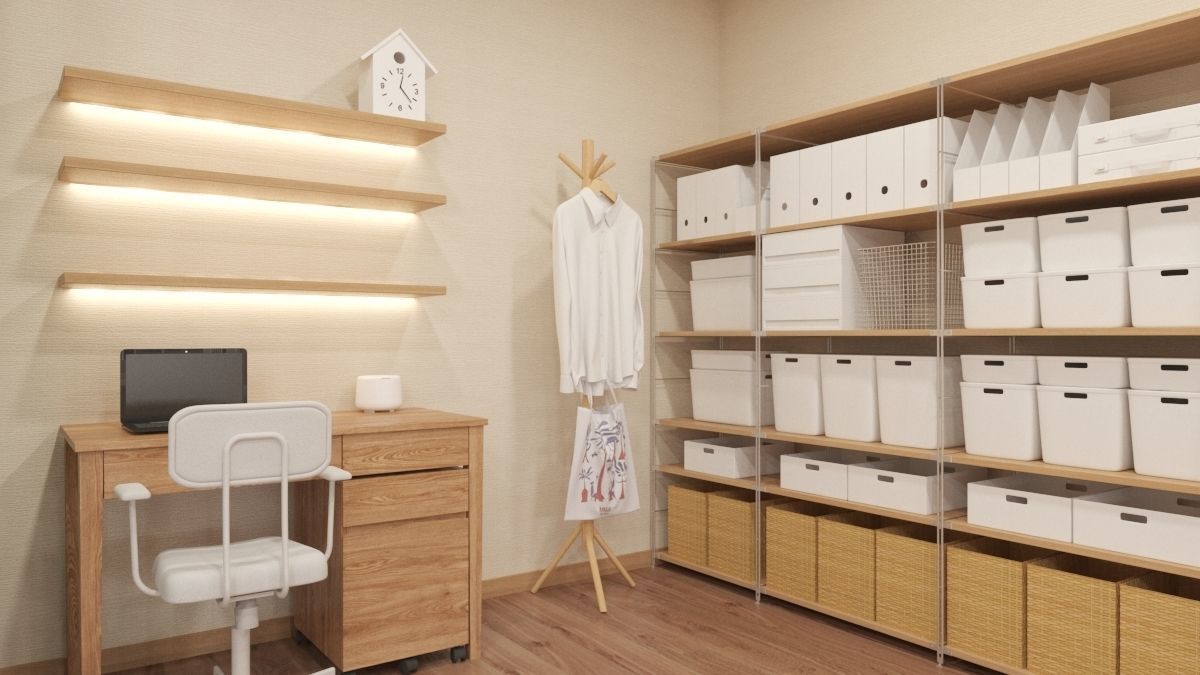 Muji Office Set 3D model | CGTrader