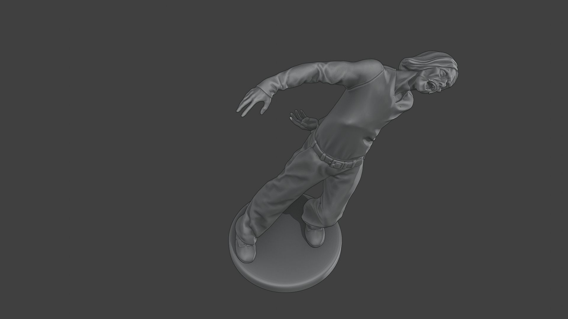 Casual Male Zombie CZ4 0005 3D model 3D printable | CGTrader