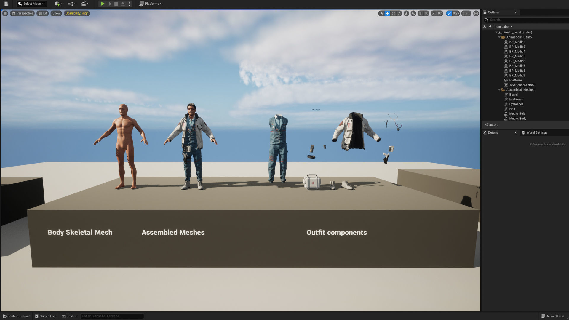 Medic Game Ready Character 3D model rigged | CGTrader