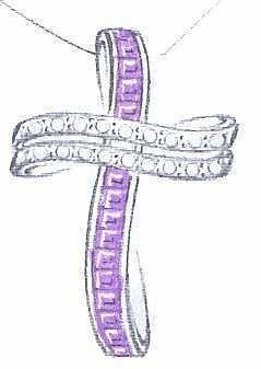 Twisted cross diamond pendent 3D model 3D printable | CGTrader