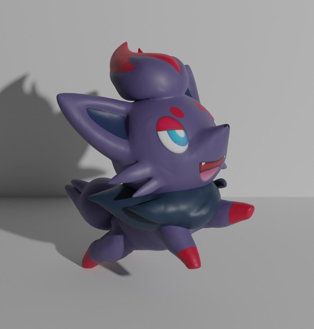 Zorua pokemon 3D print model 3D model 3D printable | CGTrader