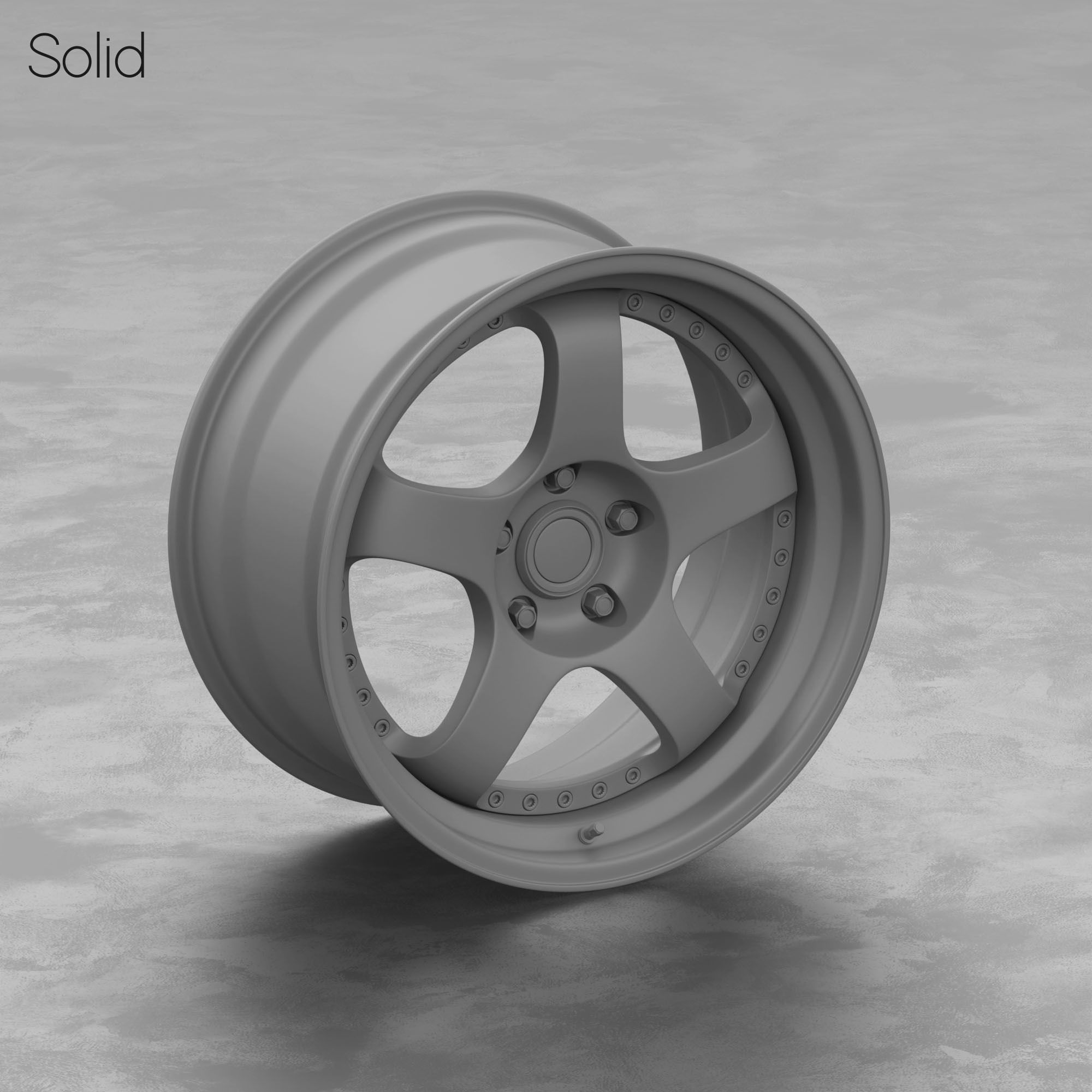 SSR SP1 Rim 3D Model 3D model | CGTrader