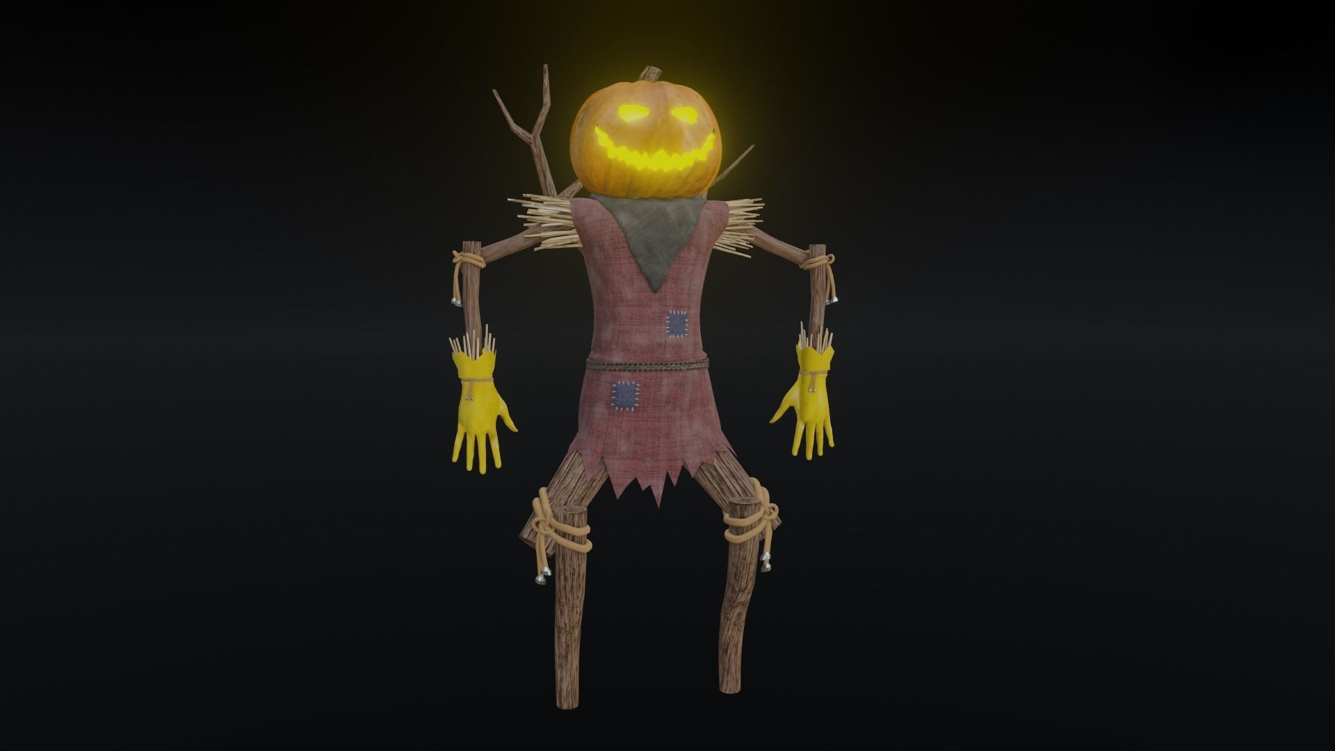 3D model Scarecrow Rigged VR / AR / low-poly | CGTrader