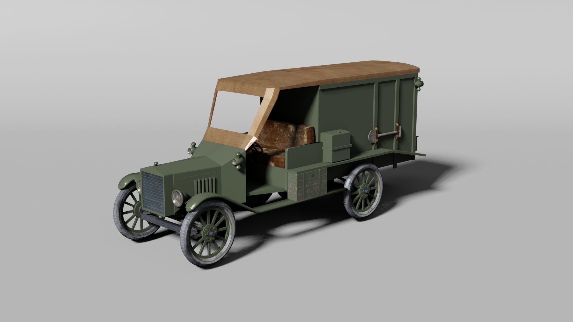 WW1 ambulance vehicle 3D model | CGTrader