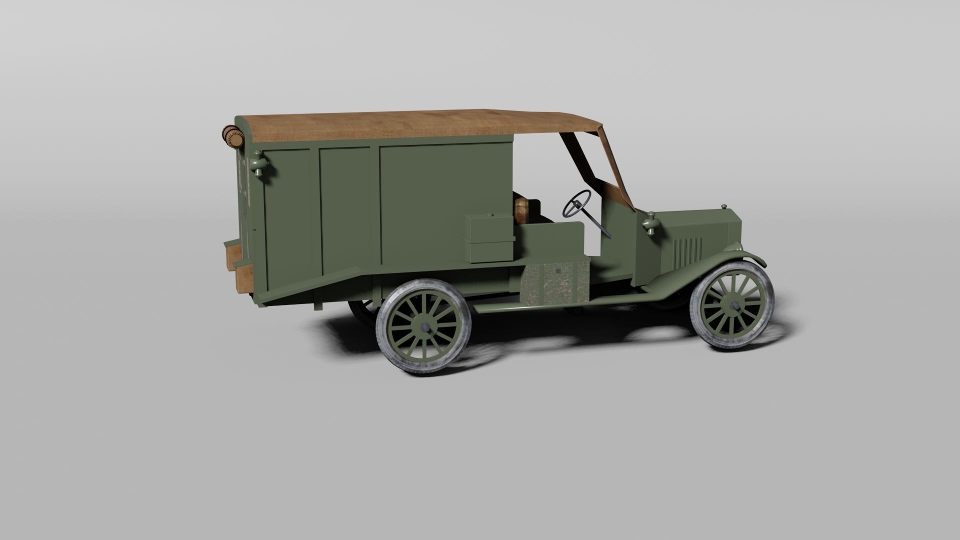 WW1 ambulance vehicle 3D model | CGTrader