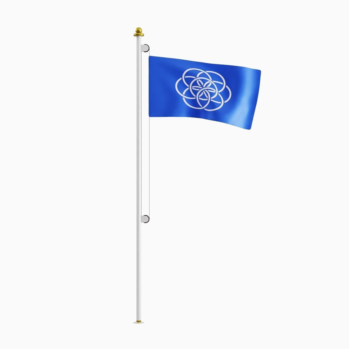 3D model Flag of the The International Flag of Planet Earth VR / AR ...